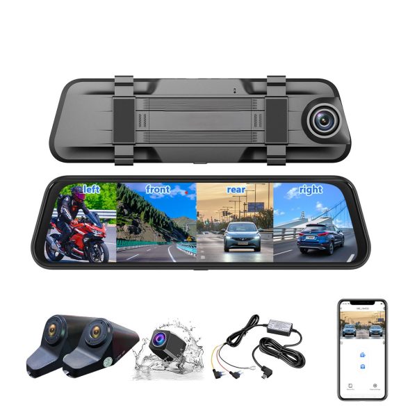 TESLA style 4-channel Dash Camera 12″ Touch Screen 2k + 1080p (3x) – LA ...